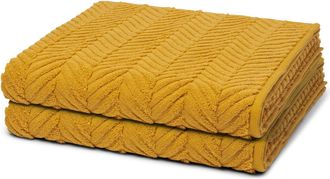 ROSS 2 teiliges Frottier-Set - Sensual Skin - Zopf-Muster (2 X Duschtuch im Set) - 500 g/m2 - Baumwolle - Walkfrottee - saugstark - weich und flauschig - S