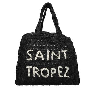 De Siena shoes Saint Tropez Raffia Tote - - Bags - Damen - Schwarzk - ONE SIZE