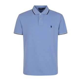 Polo Ralph Lauren Homme, Tops, Bleu, Taille: M Sskccmslmm1 Short Sleeve Polo