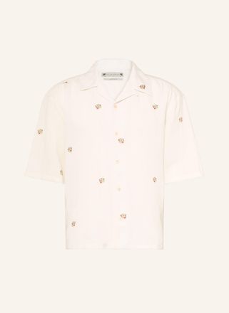AllSaints Allsaints Resorthemd Feline Oversize Fit Mit Leinen beige