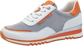 Marco Tozzi Damen Sneaker flach mit Schn&uuml;rsenkeln Vegan, Wei&szlig; (White Comb), 39 EU