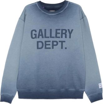 Gallery Dept. Homme, Sweatshirts et sweats &agrave; capuche, Bleu, Taille: 2XL Crew Neck Long Sleeves