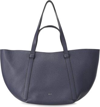 Abro Femme, Sacs, Bleu, Taille: ONE Size Élégant Sac Shopper en Cuir