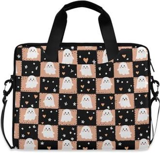 Alaza Sac pour ordinateur portable de 40,6 à 15,6 pouces, sacoche pour ordinateur portable pour femme, homme, étudiant, travail, voyage, bandoulière, Ghost 