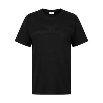 Elisabetta Franchi Femme, Tops, Noir, Taille: 38 FR Elisabetta Franchi T-shirts et Polos