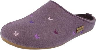 Haflinger Chaussons Femme Everest Farfalline 484014, Pointure:38 EU, La Couleur:Violet