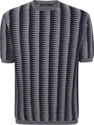 Emporio Armani Homme, Tops, Gris, Taille: XL Pullover