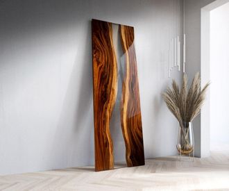 DELIFE Tischplatte Suar 270 cm Epoxid Transparent Unikat Nr. 22115, Massivholzplatten