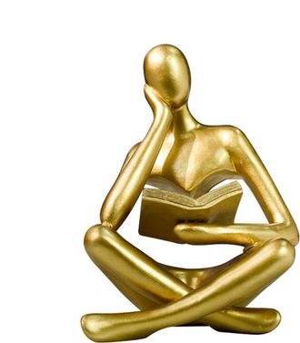 Generic Lesende Mann Denker Statue - Denker-Statue-Lesung, Ästhetische Skulptur-Raumdekoration | ästhetische Skulptur Raumdekor, Ästhetische Skulpturen-Raumde