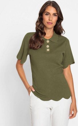 Heine Strickpullover Polopullover