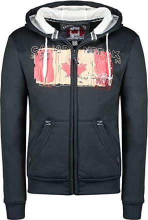 Canadian Peak Gayteak Men - Sweat À Capuche Et Poche Kangourou pour Homme - Sweats Shirts À Logo pour Homme - Sweat Shirt Hoody Manches Longues (Marine, XL)
