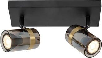 Lucide UPTON - Deckenstrahler - 2xGU10 - Rauchfarbe Grau