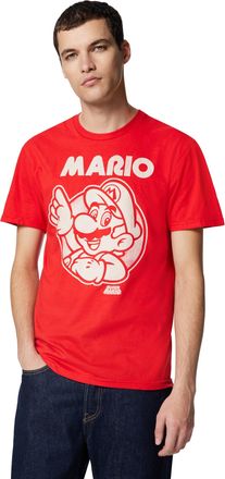 Nintendo Herren So Mario T-Shirt, Rot/Ausflug, einfarbig (Getaway Solids), XX-Large
