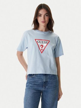Guess T-Shirt W4YI73 K8HM0 Himmelblau Regular Fit