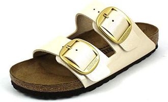 Birkenstock 1020021 Arizona Big Buckle gracef. pearl white, Birko Flor Femme White EU 36