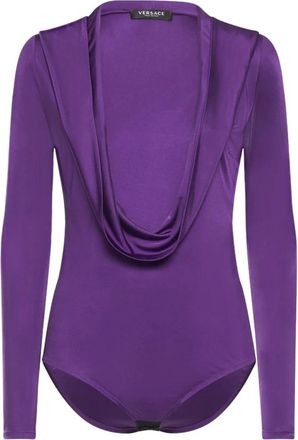 Versace Femme, Tops, Violet, Taille: 42 FR Body