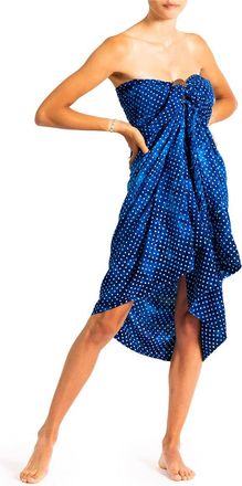 Panasiam Sarong B111 blue dot, L