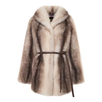 Cesare Gaspari Faux Fur Shearling Jackets - - Jackets - Damen - Beige - M