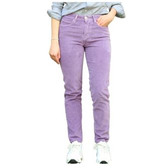 Islow Eryn Corduroy Slim 7/8 Hose - - Trousers - Damen - Lila - W27