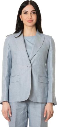 Max Mara Blazer Nalut - Femme - Vestes - Bleu - Taille: 44 FR