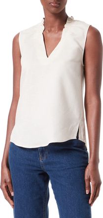 s.Oliver Black Label Damen Mouwloze Blouse, Hellgelb, 38 EU