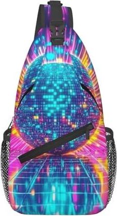 Generic Sac &agrave; bandouli&egrave;re avec boule lumineuse - Sac &agrave; dos de voyage pour homme - Sac &agrave; dos de randonn&eacute;e