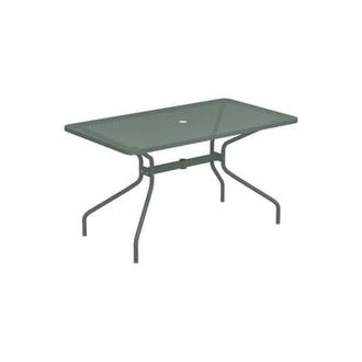 Emu Table rectangulaire Cambi - Vert - Tôle perforée - Designer Aldo Ciabatti