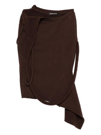 Ottolinger Asymmetrischer Rock aus Bio-Baumwolle - Braun