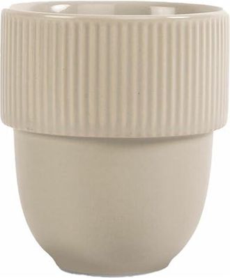 Sagaform Inka Tasse aus Steingut in der Farbe Warm gray 3C, 9x8 cm, 27cl, 5018433