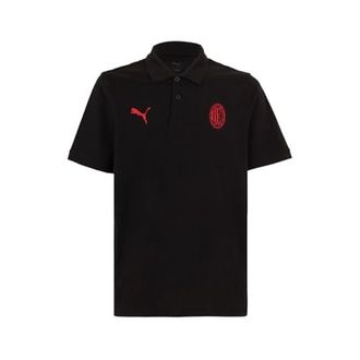 A.C. Milan Polo Ftbless T-Shirt avec Logo Puma Produit Officiel, Noir, S Mixte