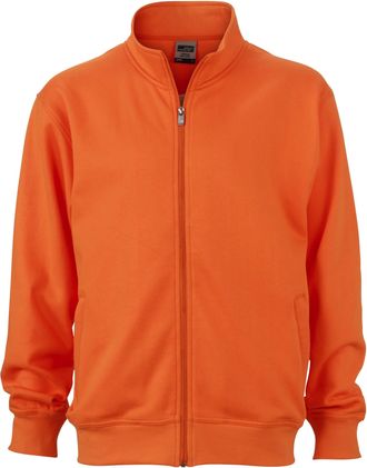 James & Nicholson Sweatjacke Stehkragen - Farbe: Orange - Gr&ouml;&szlig;e: 3XL