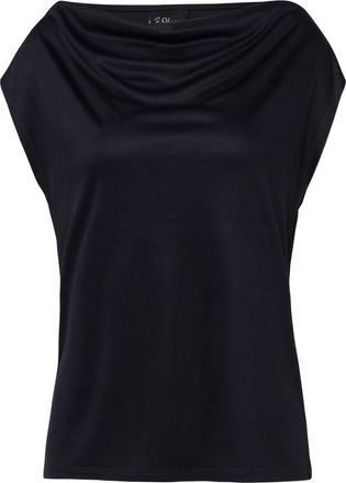 s.Oliver &Auml;rmelloses Shirt aus Viskose mit Wasserfall-Ausschnitt