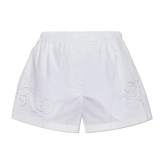 Versace Baumwollshorts - - Shorts - Damen - Wei&szlig; - S