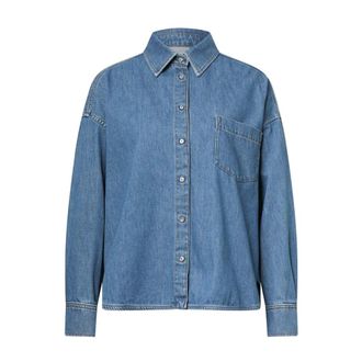 Max Mara Femme, Blouses et Chemises, Bleu, Taille: 44 FR Chemises en jean