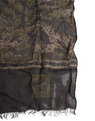 Dolce & Gabbana Mens Camouflage Neck Warmer Wrap Foulard Scarf Modal Cashmere
