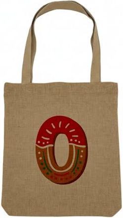 Fabulous Sac Shopping Tote Bag Aspect Lin - O Oc&eacute;ane Oscar Lettre Alphabet Pr&eacute;nom Noel Enfant - Sac de Courses Toile Epaisse 360g Beige Naturel Cabas Port&eacute; Epa