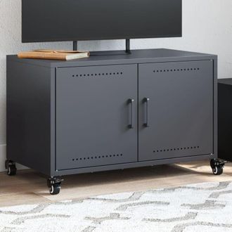 vidaXL Vidaxl - TV-Schrank Anthrazit 68x39x43,5 cm Kaltgewalzter Stahl