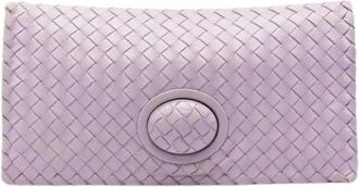 Bottega Veneta Pre-owned Sac bandouli&egrave;re en cuir nappa tress&eacute; - Femme - Pre-owned - Violet - Taille: ONE Size