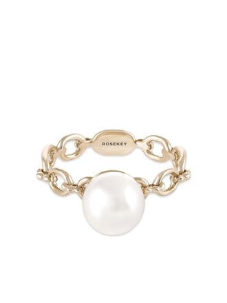 ROSEKEY bague Justify My Love en or 18ct à perles Akoya