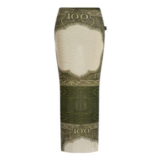 Jean Paul Gaultier Re-edition The Green Cartouche Long Skirt - - Skirts - Damen - Mehrfarbig - XS
