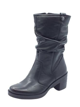 Igi & Co 8660300 Gland Soft Noir Bottines &agrave; talon moyen pour femme en cuir, Noir, 41 EU