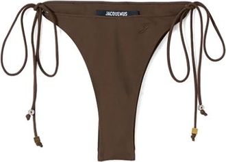 Jacquemus Femme, Maillots de bain, Brun, Taille: 42 FR Le Bas de Plage Triangle