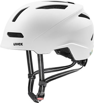 Uvex urban Planet - robuster City-Helm f&uuml;r Damen und Herren - aus Recyclingmaterial - optimierte Bel&uuml;ftung - White matt - 58-61 cm