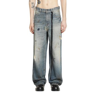 Ann Demeulemeester Evan 5 Pocket Jeans in Vintage Rusty Denim