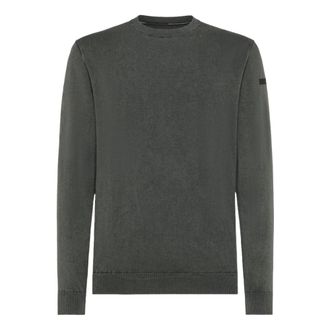 Roberto Ricci Design Grauer Baumwollpullover Leicht Bequem - - Knitwear - Herren - Grau - 4XL