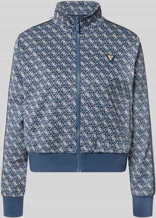 Guess Regular Fit Sweatjacke mit Allover-Logo-Print
