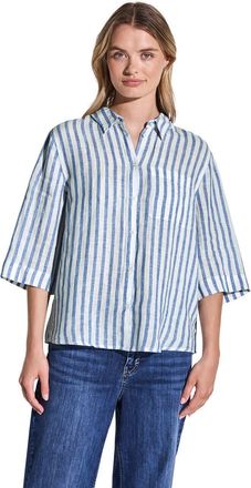 Street One Damen Gestreifte Hemdbluse