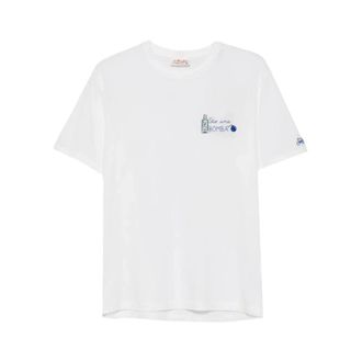 MC2 Saint Barth Homme, Tops, Blanc, Taille: S Portofino Man T-Shirt