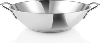 Eva Solo Eva Trio | Stainless Steel Wok 5,0 l 32 cm |EIN vielseitiges Werkzeug in der Küche, das Sich ideal für asiatische Kochtechniken wie Pfannenrühren eign