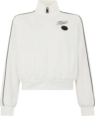 Plein Sport Femme, Sport, Blanc, Taille: 44 FR Veste de surv&ecirc;tement courte